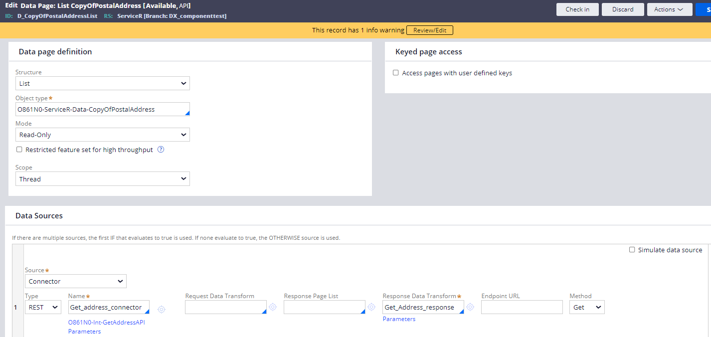 Using a table for an insight created from a datapage | Support Center